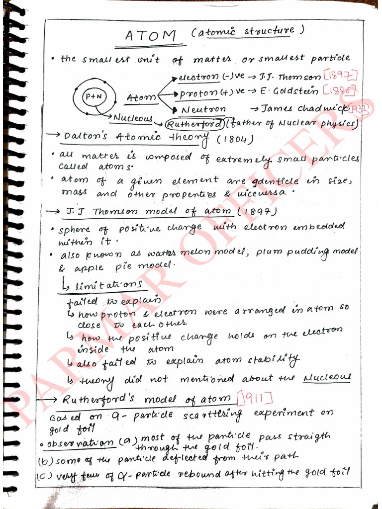Atom Notes | PDF