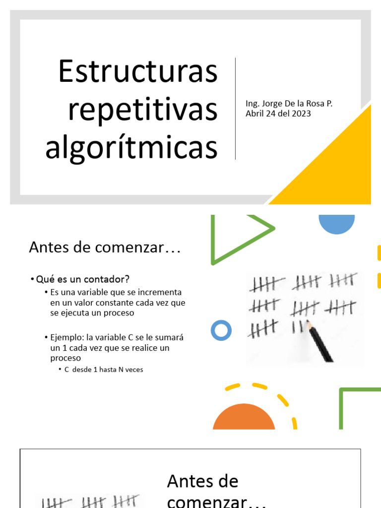 Estructuras Repetitivas Algorítmicas | PDF