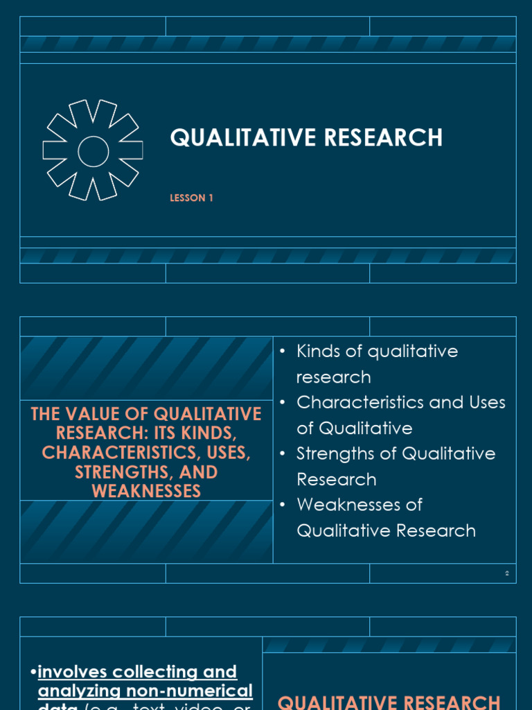 Lesson 1 Qualitative Reseearch | PDF | Qualitative Research | Science