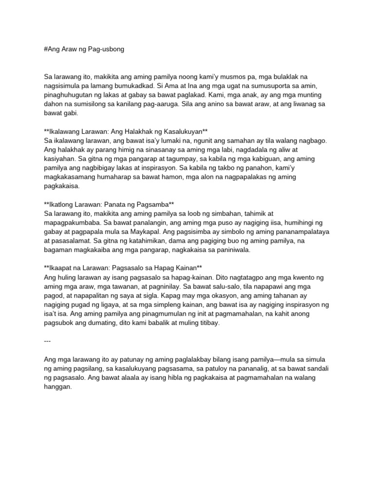 #Ang Araw ng Pag-usbong | PDF #Ang Araw ng Pag-usbong | PDF