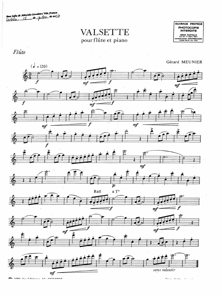 Gerard Meunier - Valsette | PDF