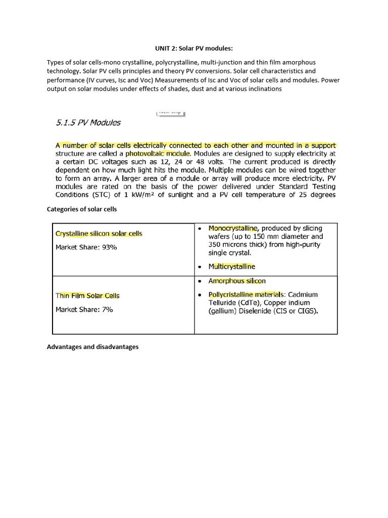pv modules | PDF | Photovoltaics | Solar Cell