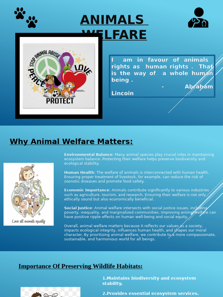 animal welfare | PDF | Sustainability | Biodiversity