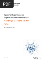 9693 AICE Marine Science Paper 1 Specimen Answers | PDF | Tide | Ion