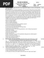 1PUC English MODEL PAPER 2024-25 | PDF