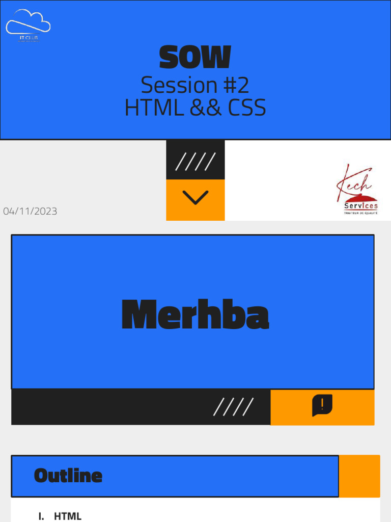 SOW - Session #2 - HTML && CSS | PDF | Html | World Wide Web