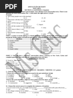Grade 10 English Practice Test | PDF | Linguistics | Language Families