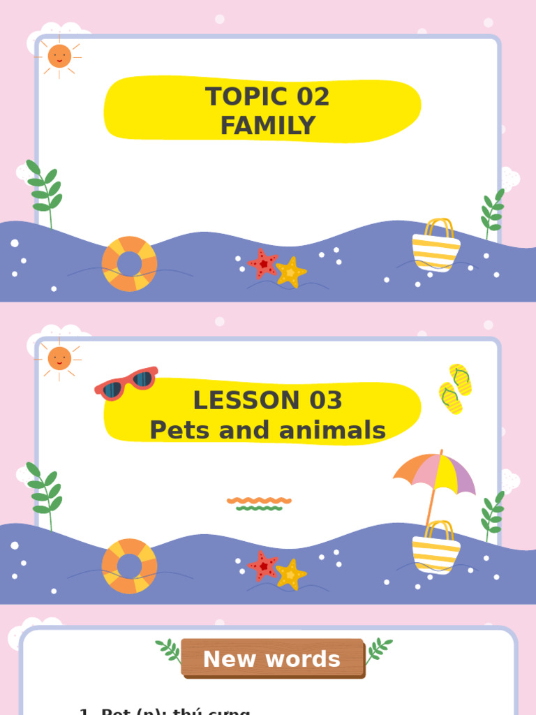 Pets and Animals Vocabulary Lesson | PDF