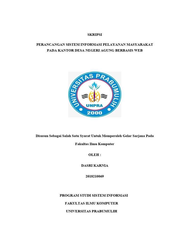 Skripsi Dasri Karnia 2018210069 | PDF