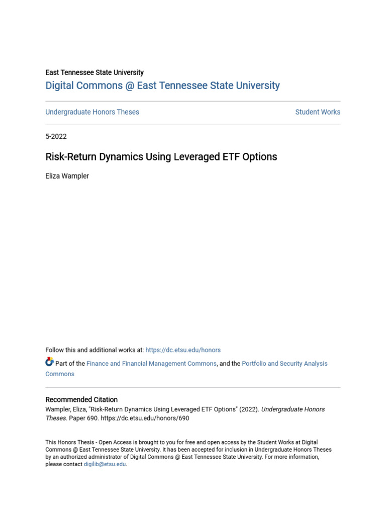 Leveraged ETF Options Risk-Return Analysis | PDF | Put Option | Option ...