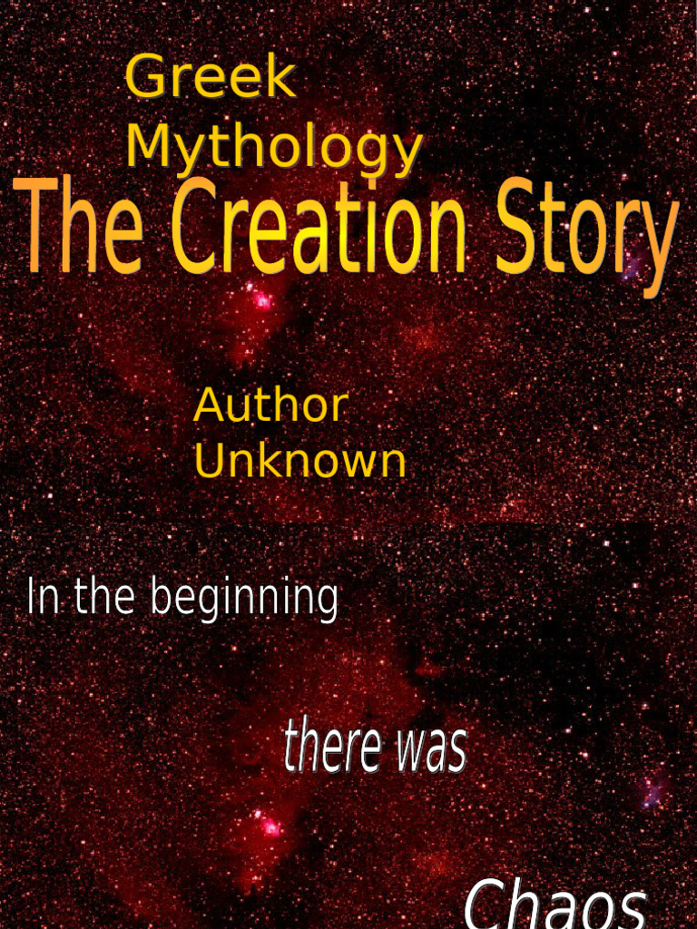 Greek Creation Powerpoint | PDF | Zeus | Greek Gods