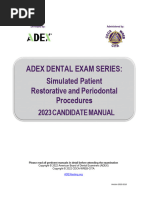 ADEX Candidate Examination Manual 2023-2024 | PDF | Dental Degree ...