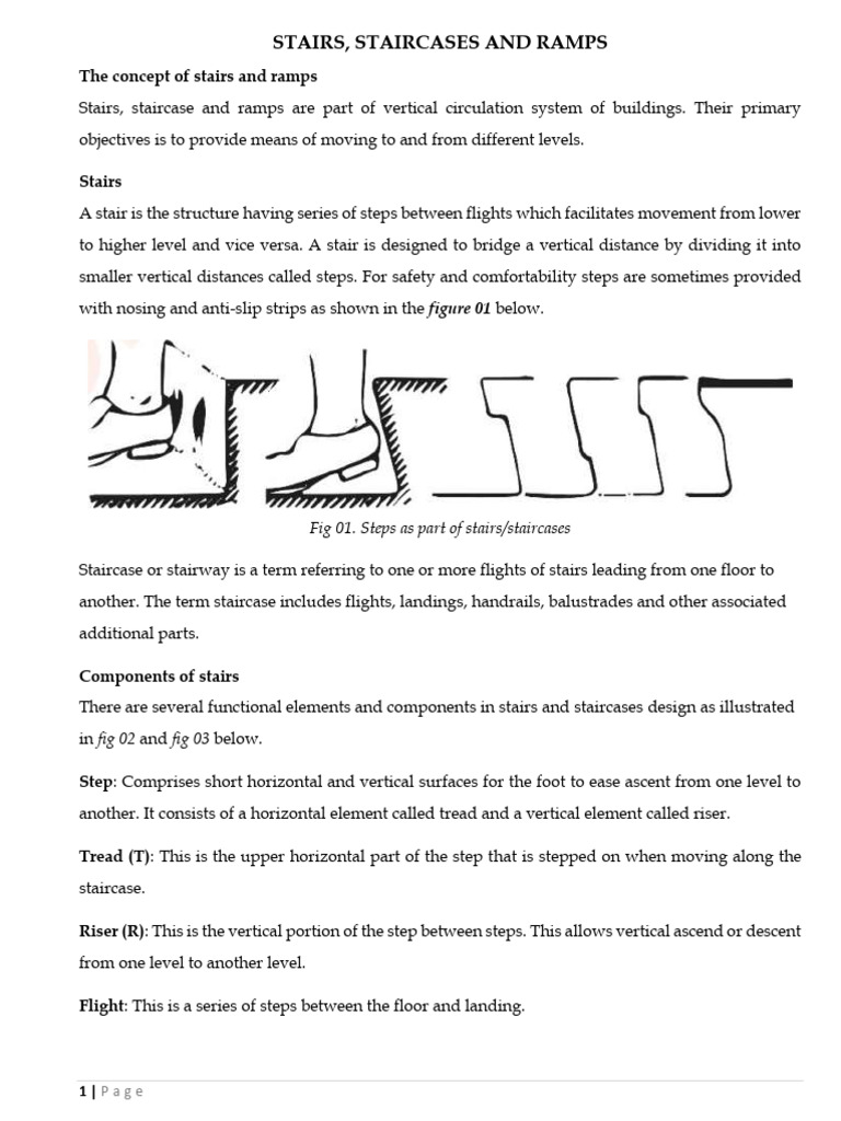 Stair, Staircase and Ramps | PDF | Stairs