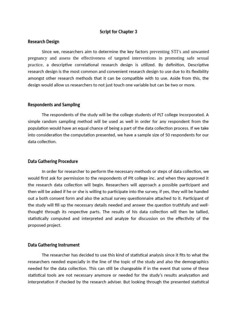 C3 script | PDF | Survey Methodology | Sampling (Statistics)