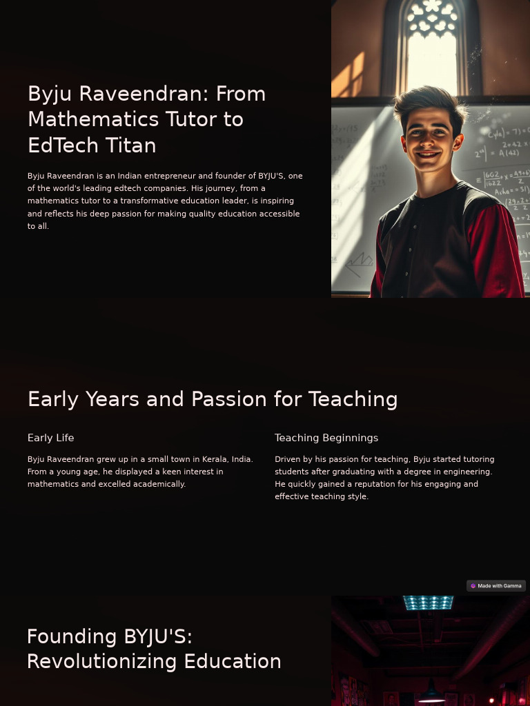 Byju-Raveendran-From-Mathematics-Tutor-to-EdTech-Titan | PDF ...