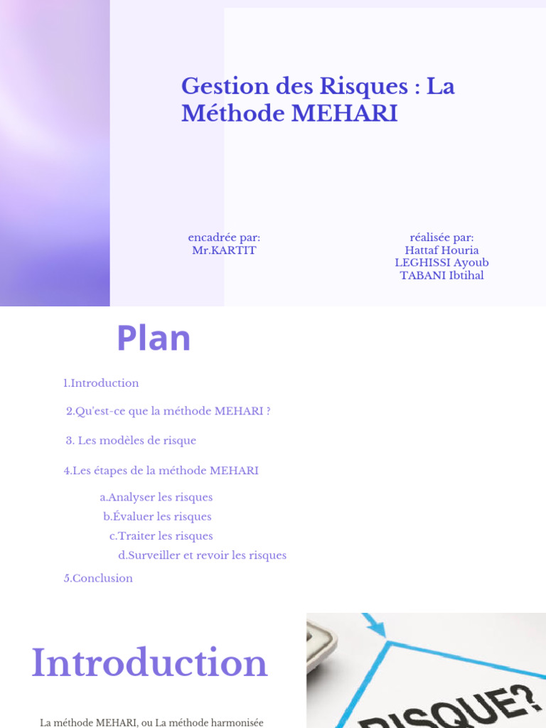 Gestion des Risques avec MEHARI | PDF | Risque | Gestion des risques