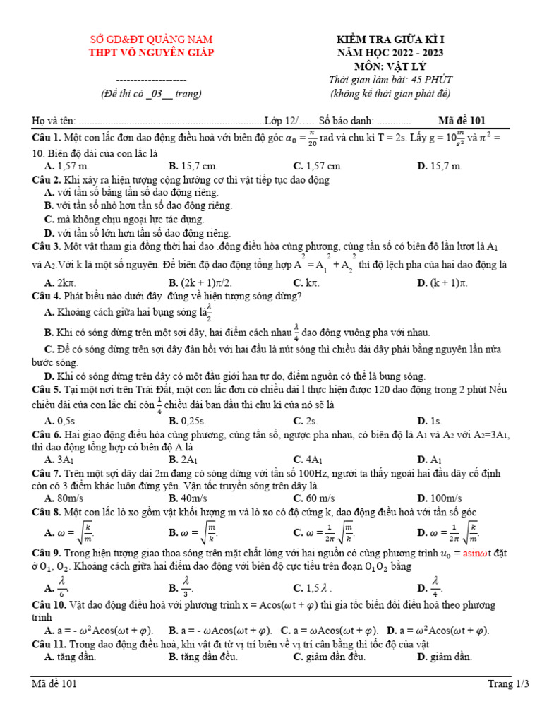 de-giua-ki-1-vat-ly-12-nam-2022-2023-truong-thpt-vo-nguyen-giap-quang-nam-trang-1 | PDF