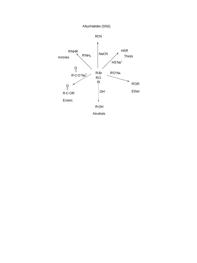 Alkyl Halide Map | PDF