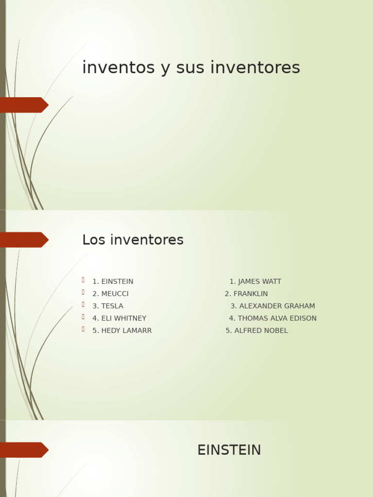 Inventos y Sus Inventores | PDF