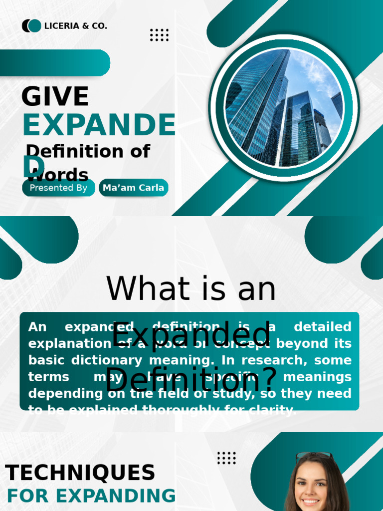 Techniques for Expanded Definitions | PDF | Temperature | Causality