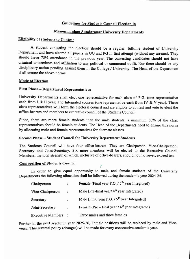 Student Election | PDF