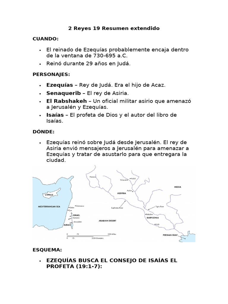 2 Reyes 19 Resumen Extendido | PDF | Isaias | Asiria