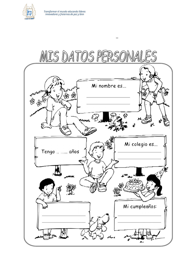 Ficha de Datos: Personal Social 2° Grado | PDF