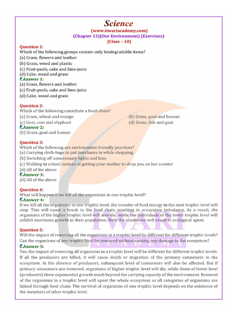 10 Science Solutions Chapter 13 Exercises 1.jpg | PDF