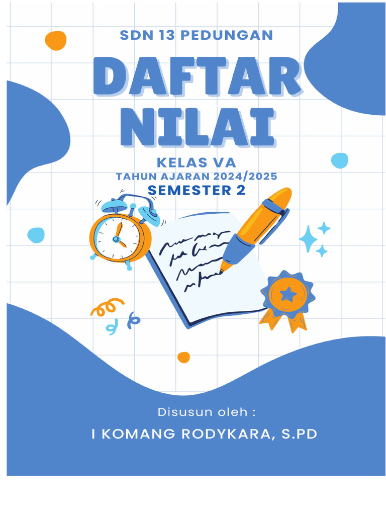 Cover Daftar Nilai | PDF