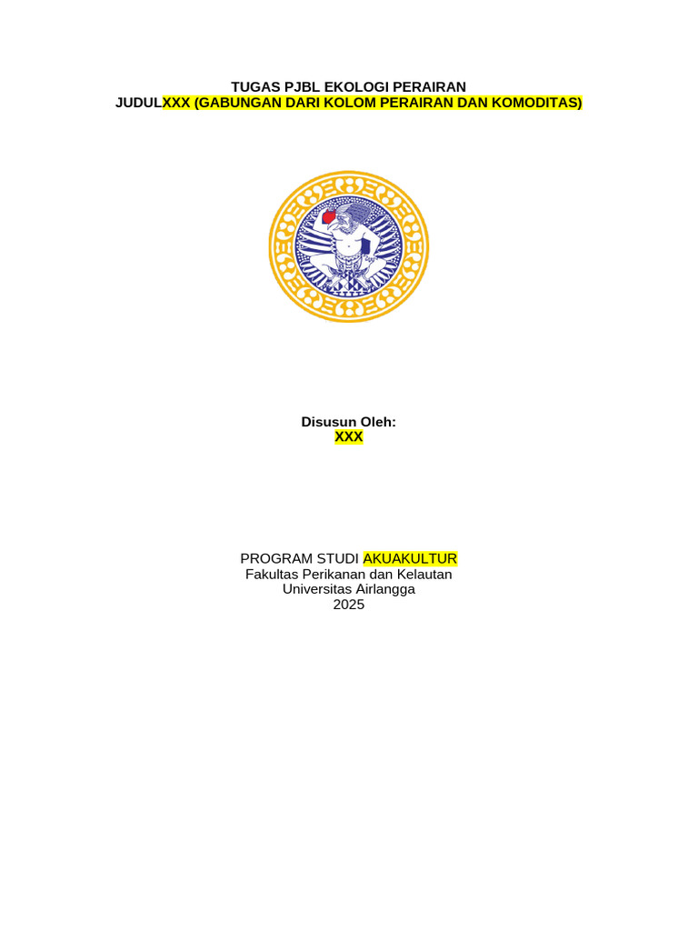 Template Tugas CBL PJBL | PDF