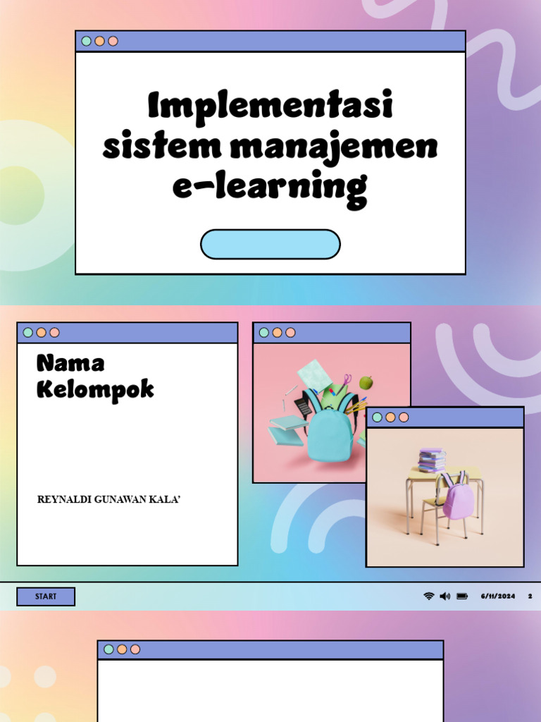 Implementasi Sistem Manajemen E-Learning Tugas Kelompok 10 | PDF