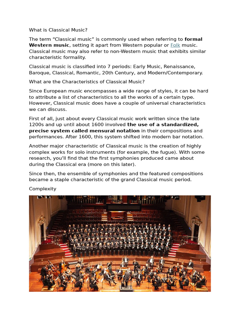 Classical Music F Document1 | PDF | Classical Music | Classical Period ...