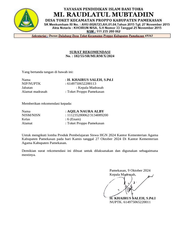 Rekomendasi Lomba HGN 2024 Pamekasan | PDF