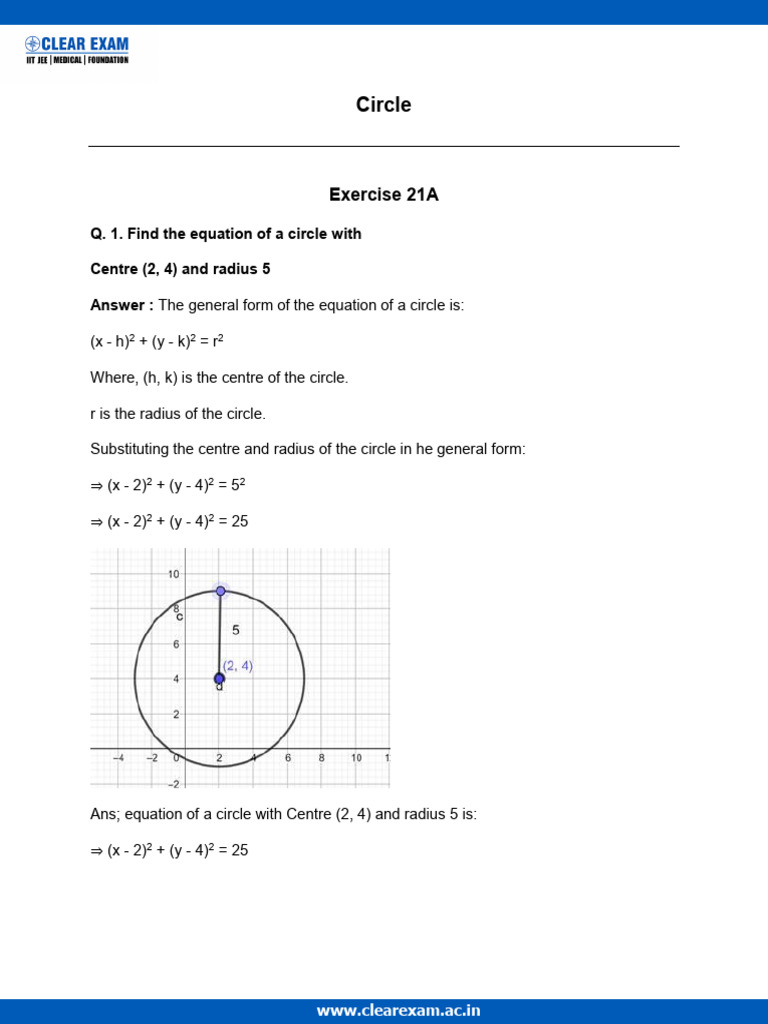 ch21 | PDF | Circle | Mathematics