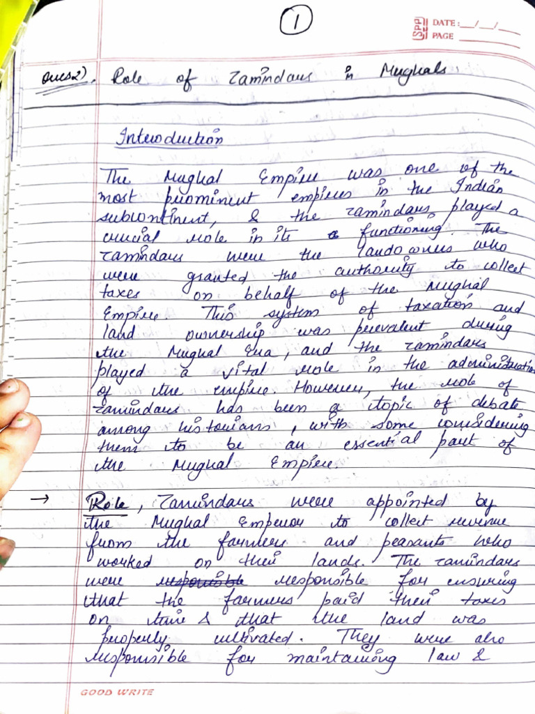 Role of Zamindars in Mughals | PDF