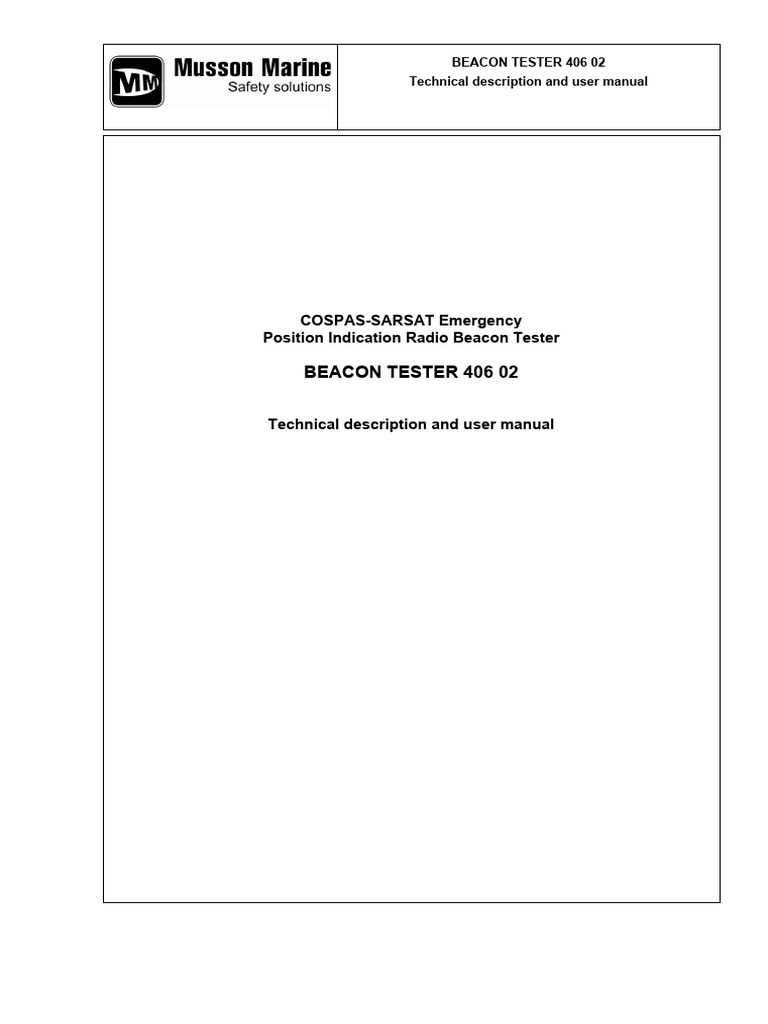 beacon_manual_eng | PDF | Telecommunications | Computer Engineering