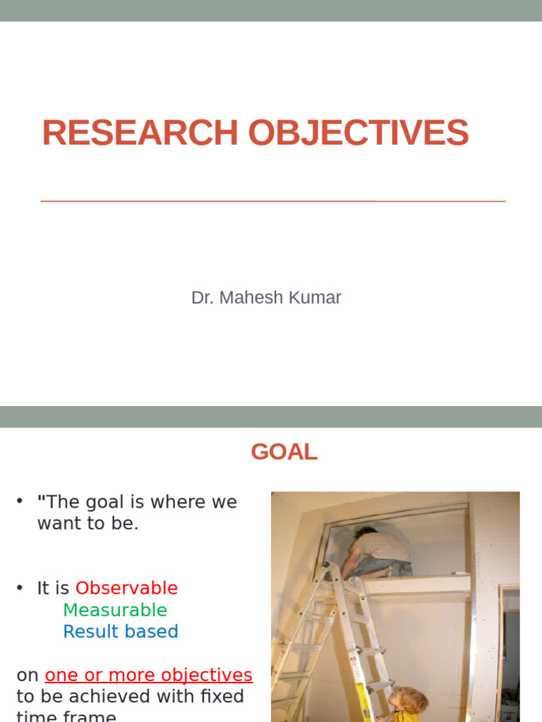 Research Objectives | PDF | Goal | Cognitive Science