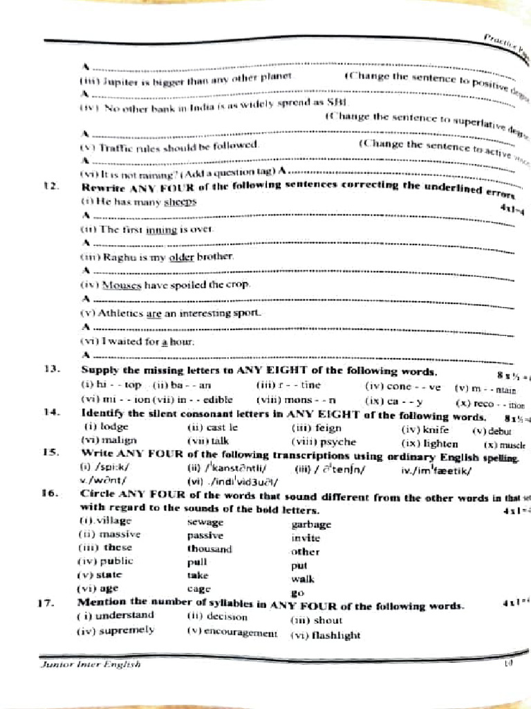 English Modal Papers | PDF