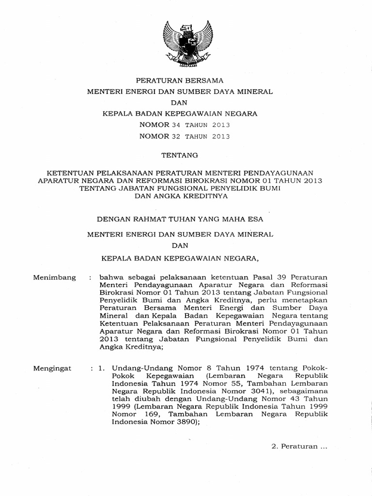 Permen ESDM 34 2013 | PDF
