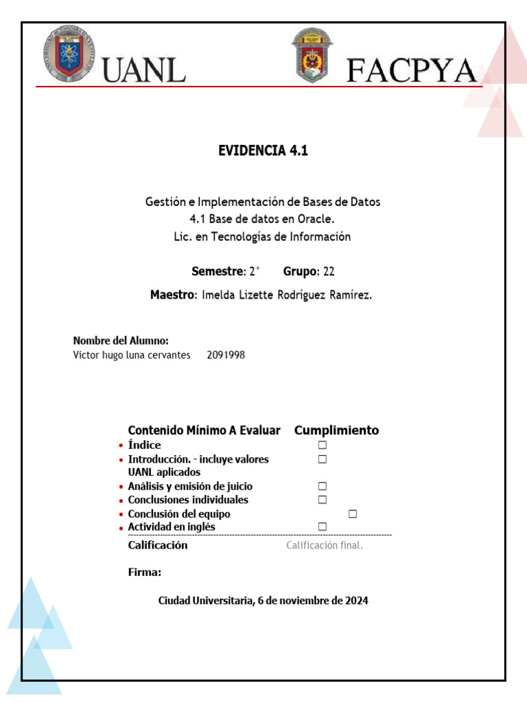 Gestión BD EVIDENCIA 4 | PDF | SQL | Bases de datos