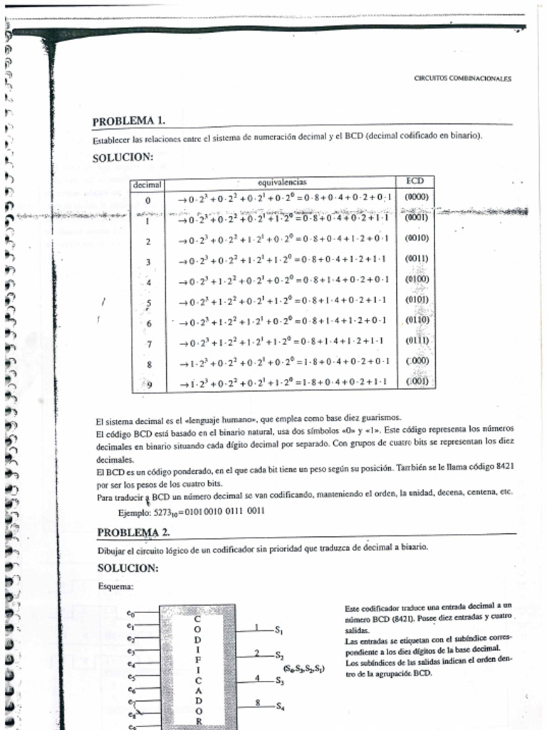 Circuitos Combinacionales | PDF