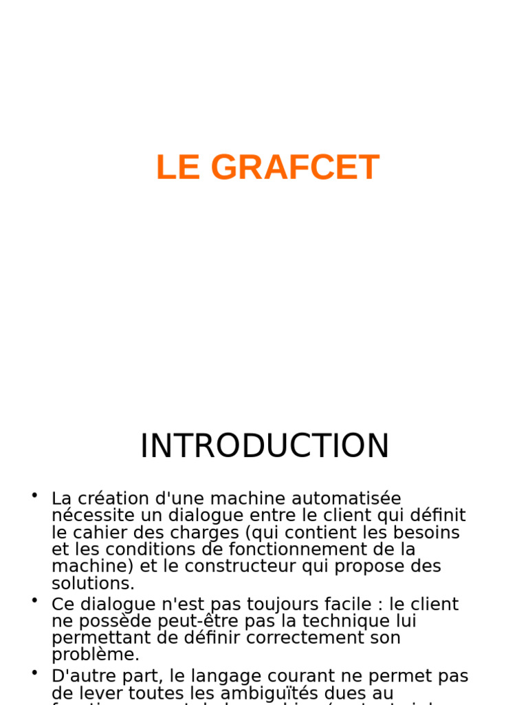 Le GRAFCET | PDF
