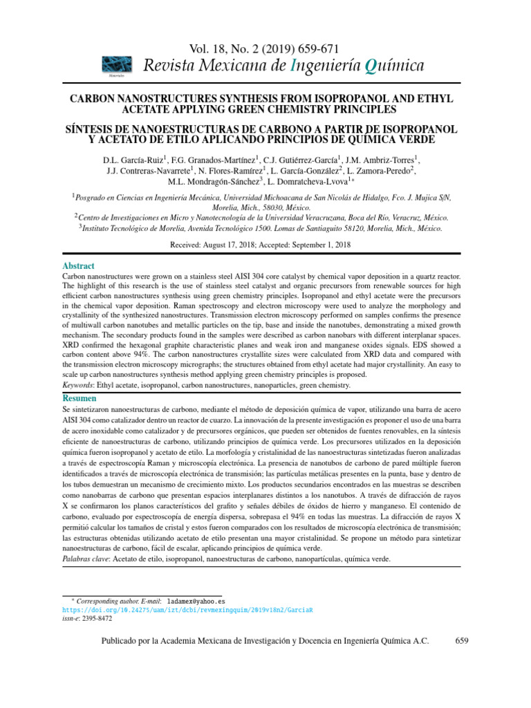 Carbon Nanostructures Synthesis From Iso | PDF | Carbon Nanotube | Graphene
