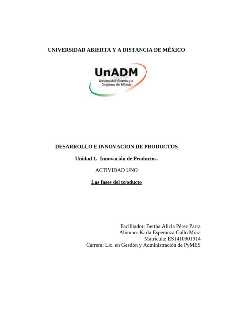 Gdip U1 A1 Kagm | PDF | Refresco | Producto (Negocio)