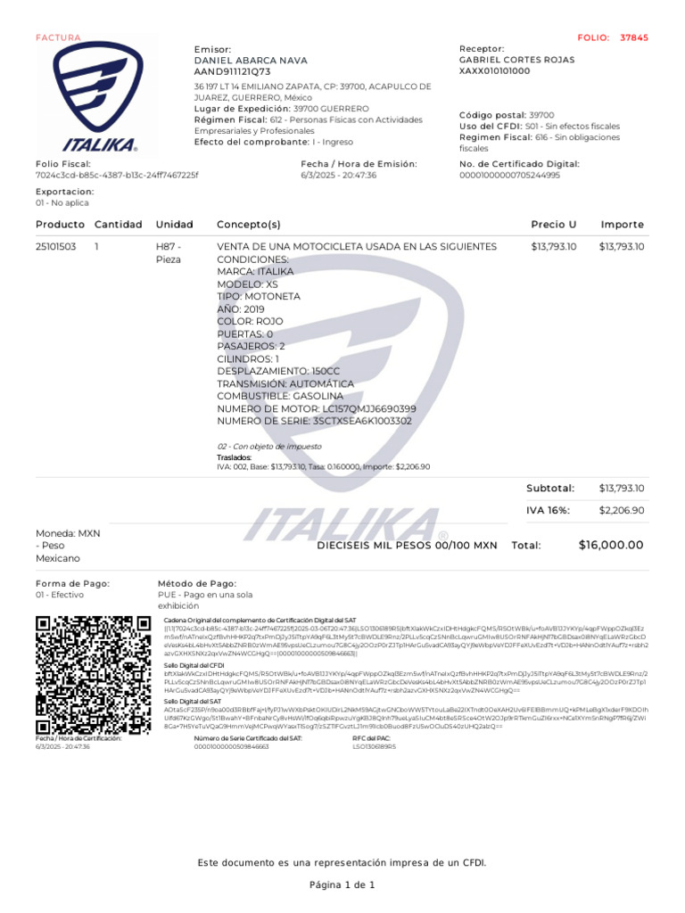 Refa XS 2019 | PDF | Motociclismo | Vehículo de motor