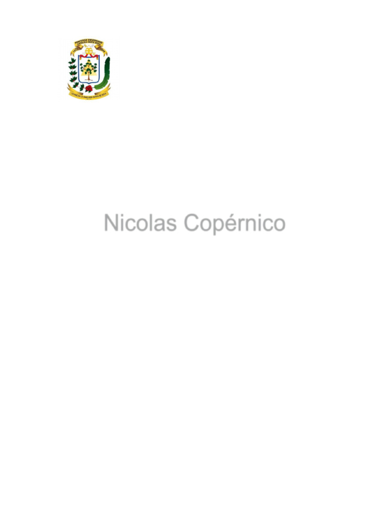 Legado de Nicolás Copérnico en Astronomía | PDF | Nicolás Copérnico ...