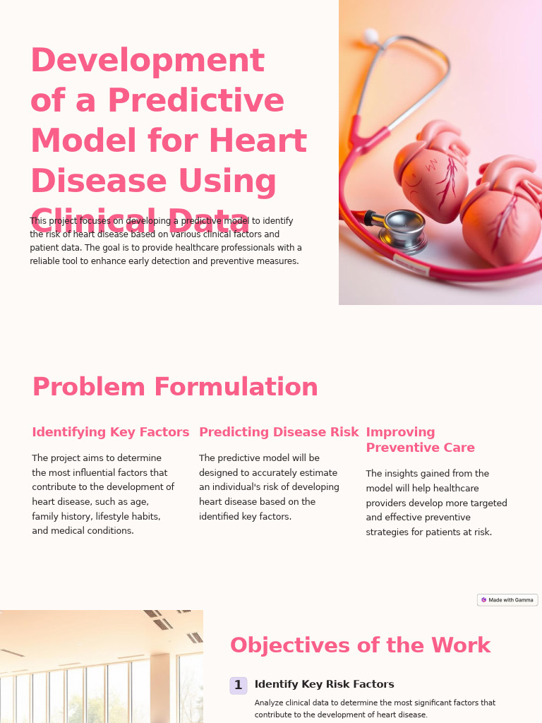 Predictive Model for Heart Disease Risk | PDF | Preventive Healthcare ...