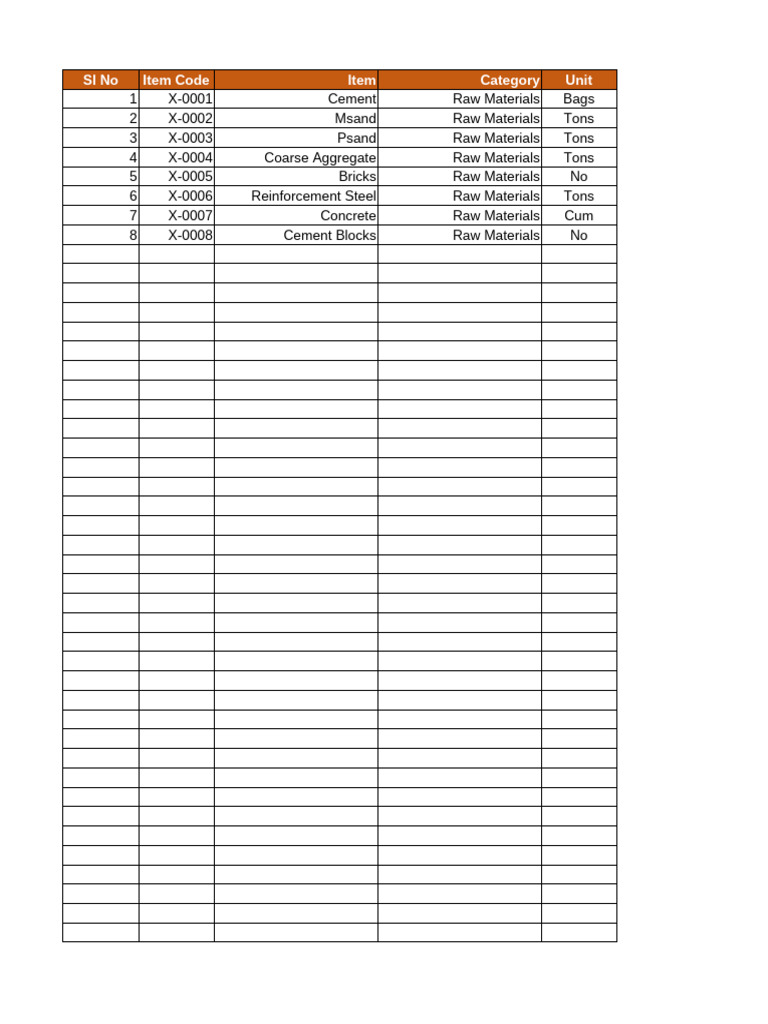 Building Material Record Book - Master | PDF | Concrete | Structural ...