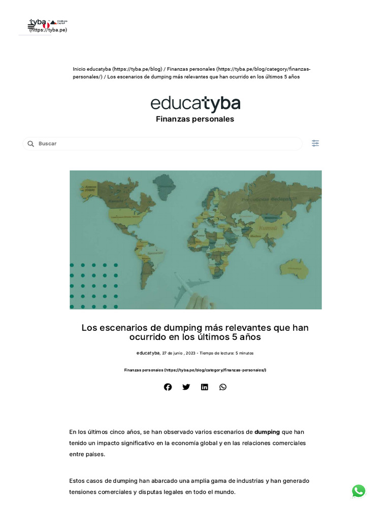 5 Ejemplos de Dumping | PDF | Dumping (política de precios) | Mercado (economía)