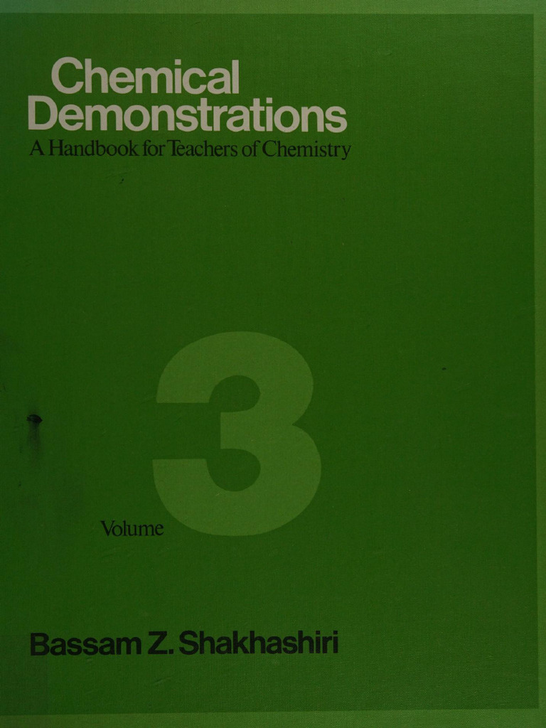 Shakhashiri. Capítulo 9 Chemical Demonstrations Volume 3 | PDF